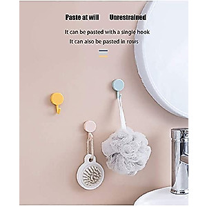 40 Pack ,Wall Hooks for Hanging, Self adhesive hooks Removable wall hangers Hooks for Office Bathroom Kitchen Waterproof and Oil Proof Without Nails