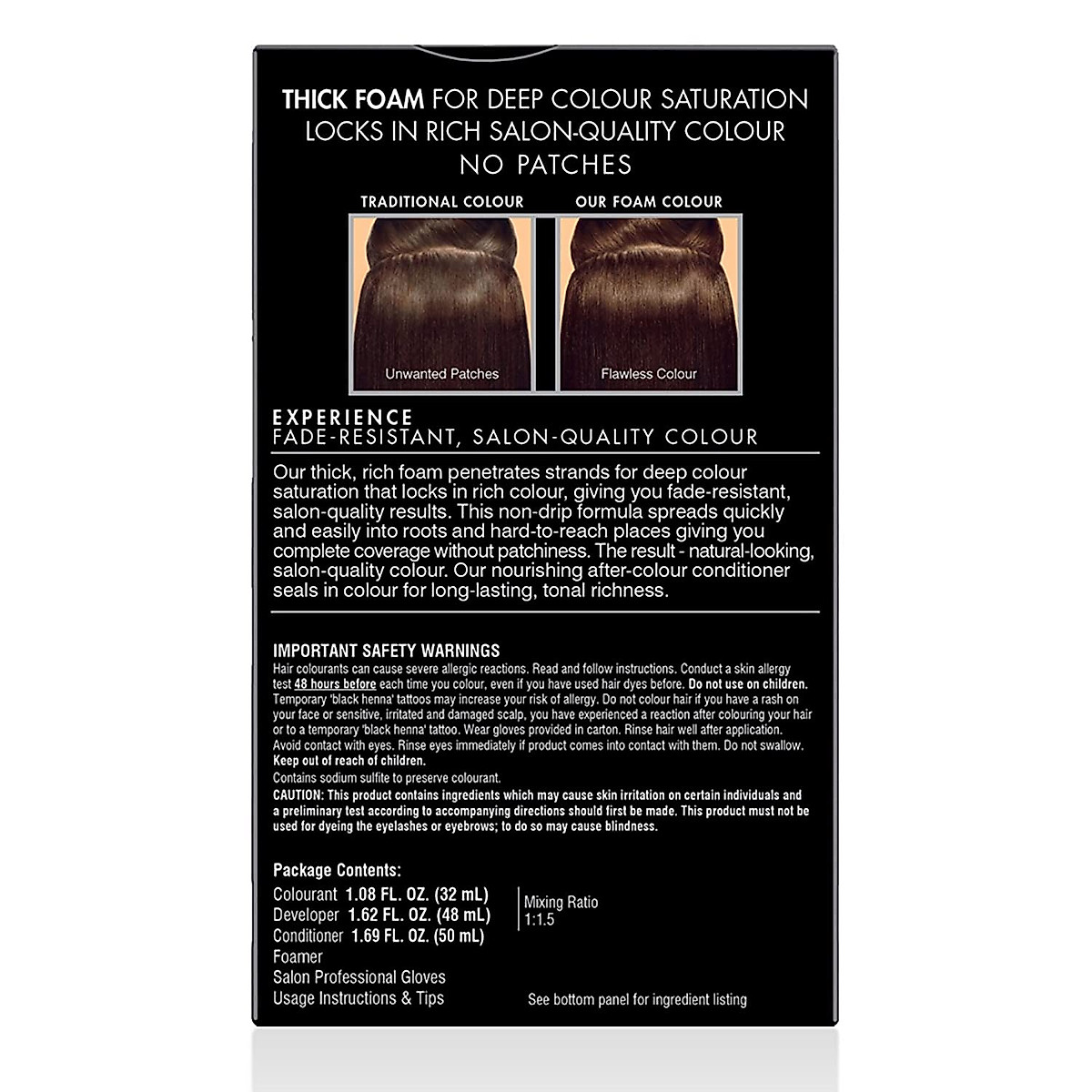 John Frieda Precision Foam Hair Colour, Dark Natural Brown 4N, 2 pk