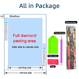 Diamond Art Painting Kits for Adults Sun and Angel Wing Round Full Drill DIY 5D Diamond Art Easy for Beginner Gems Cross Stitch Mosaic Craft Hobby Wall Art for Home Decor 30x40cm