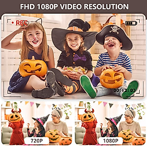 IEBRT Digital Camera,1080P Mini Vlogging Camera Video Camera LCD Screen 16X Digital Zoom 36MP Rechargeable Point and Shoot Camera for Compact Portable Kids Teens Gift (2.4 inch Blue)