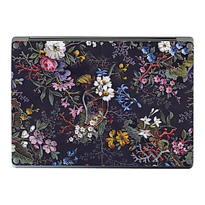 MightySkins Skin Compatible with Microsoft Surface Laptop 5 13.5” Full Wrap Kit - Midnight Blossom | Protective, Durable, and Unique Vinyl Decal wrap Cover | Easy to Apply | Made in The USA