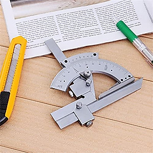 N/A Stainless Protractor 0-320 Degrees Precision Angle Ruler Measuring Finder Ruler Adjustable Vernier Protractor Measuring Ruler