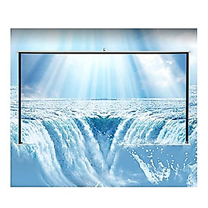 FMOGE Projection Screen,120 Inches, 4:3,4K Image Quality,Portable and Mobile,Ultra-high Color Reproduction,Suitable for Home Theater,Games,Offices,Presentations and Education,Outdoor and Indoor