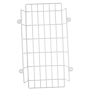GAROZATION Exit Light Signal Signs Outdoor Emergency The Wire Exit Sign Damage Stopper Wire Exit Sign Cage Wire Guard Exit Sign Protective Cover Guards Protector Wall Gaurd Fixture White Iron