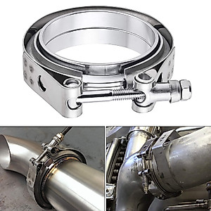 EVIL ENERGY 3 Inch V Band Clamp, Bundle with 2.5" ID to 3" OD Exhaust Pipe Reducer Adapter