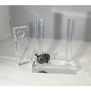 FixtureDisplays® Clear Acrylic Plexiglass Bracelet, Watch Jewelry Stand Display 11620-14 11620-14-1D