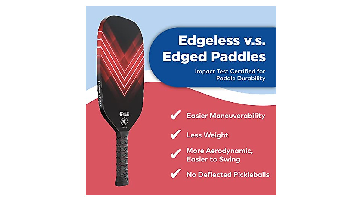 Kasaca USAPA Carbon Fiber Pickleball Paddle - Edgeless Design