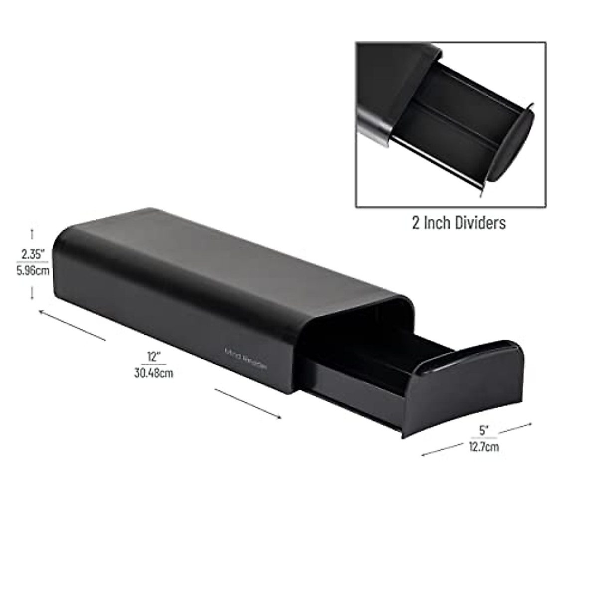 Mind Reader Anchor Collection, Single Serve Coffee Pod Drawer, 12-14 Coffee Pod Capacity, Countertop Organizer, Black