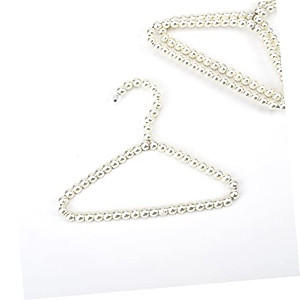 VILLCASE 3pcs Kids Clothes Hangers Baby Coat Hangers Hook Hanger Dog Coat Hangers Pet Coat Hangers Plastic Pearl Hanger Drying Rack Dog Clothes Hanger Pet Supplies Pet Grooming Hangers Mini