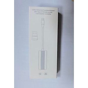 USB C to Ethernet Adapter for iPhone 15 iPad, [2in1] USB A and Type C to RJ45 Network LAN Enternet Adapter Compatible with iPhone iPad MacBook Dell XPS, Galaxy S20, Phone, Laptop, PC etc