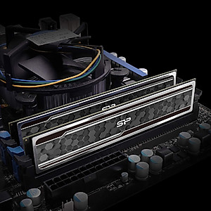 Silicon Power Value Gaming DDR4 RAM 16GB (2x8GB) 3200MHz (PC4 25600) CL16 1.35V Desktop Memory Module with Heatsink Camouflage Grey SP016GXLZU320BDAJ5