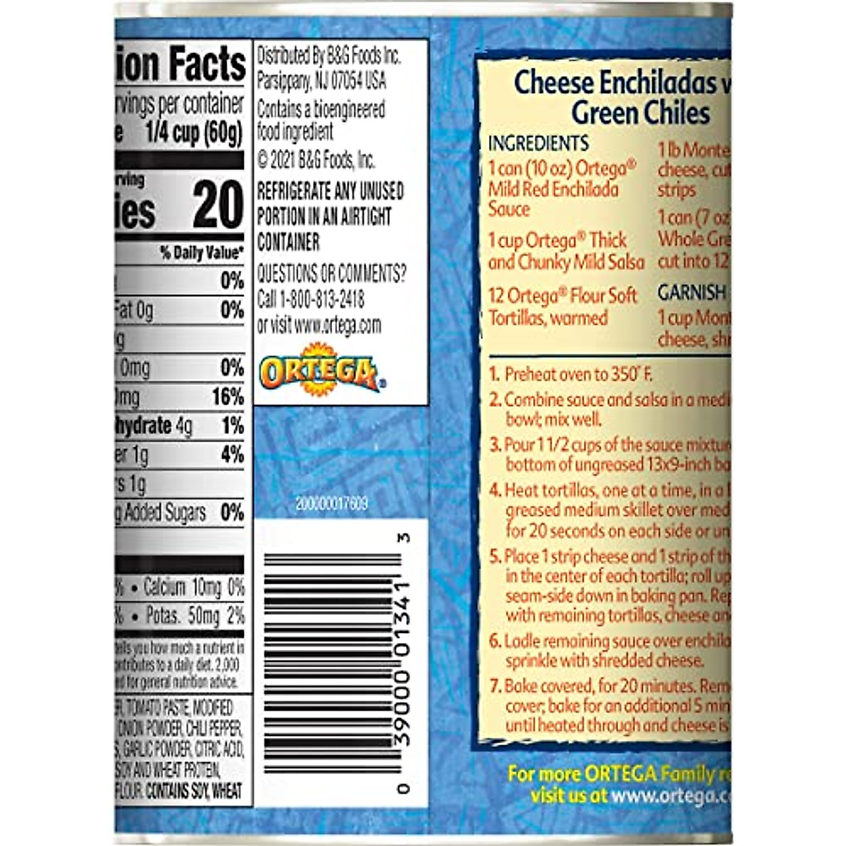 Ortega Enchilada Sauce, Red Chili, 10 Ounce (Pack of 12)