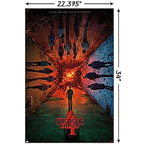 Trends International Netflix Stranger Things: Season 4 - Group Teaser One Sheet Wall Poster, 22.375" x 34", Unframed Version