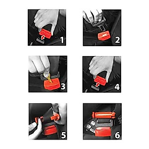 Safety Buckle Pro Seatbelt Lock and Seat Belt Locking Clip - Keep Children in car seat locked and tight – Stop Kids with special needs from unbuckle - Strong ABS Plastic Buckle Guard – Universal Fit