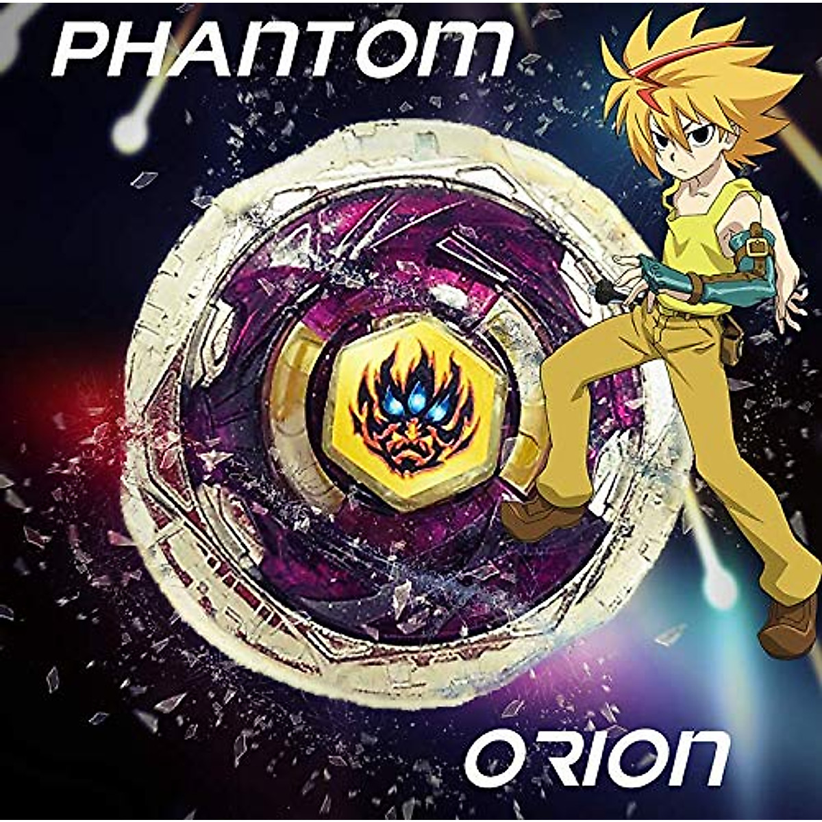 Crush Bey Battling Blades Metal Fusion Starter Set | 3 Tops and Launcher (L-Drago Destructor, Phantom Orion & Black Sun Galaxy Pegasus)