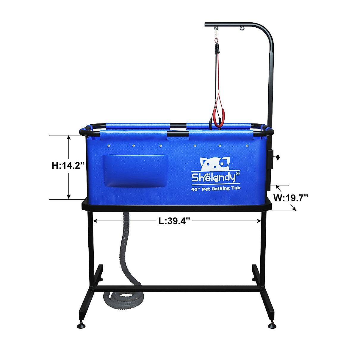 SHELANDY 40" Pet Bathtub | Dog Cat Grooming Bathing and Shower