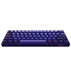 YUNZII AKKO NEON 3061 61 Keys Bluetooth 5.0 Wireless/Wired Mechanical Keyboard with RGB, NKRO, PBT Keycap,Programmable (Gateron Green Switch)