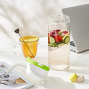 Karafu Water Pitcher with Lid & Airtight Locking Spout 50 Oz, Heat Resistance Glass Carafe for Water Coffee Tea & Other Beverages