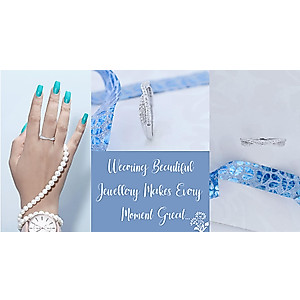 Dazzlingrock Collection 0.32 Cttw Round White Diamond Contour Wedding Band for Her in 14K Solid White Gold, Size 5.5