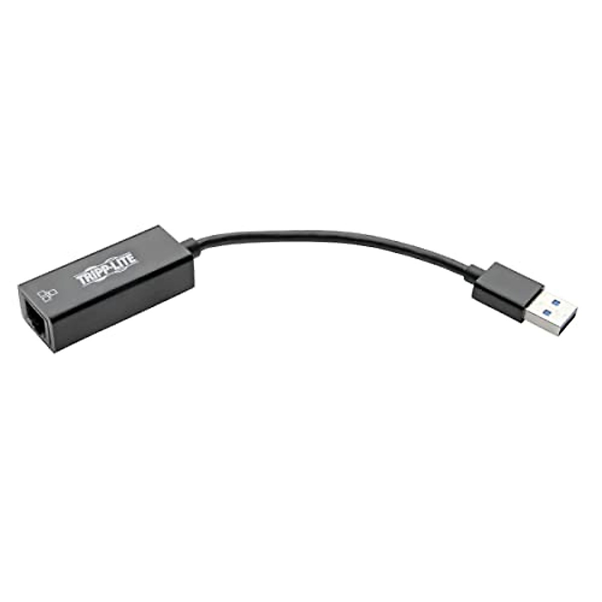 Tripp Lite USB 3.0 SuperSpeed to Gigabit Ethernet NIC Network Adapter 10/100/1000 Mbps(U336-000-R), Black