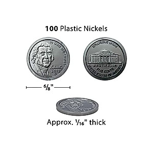 Teacher Created Resources Play Money: Nickels (TCR20654)