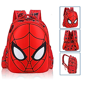 FAIRI Boy Backpack 2PC kids backpack 3D Comic Elementary anime backpack Waterproof Lightweight Kids Bookbags for Boys Girls