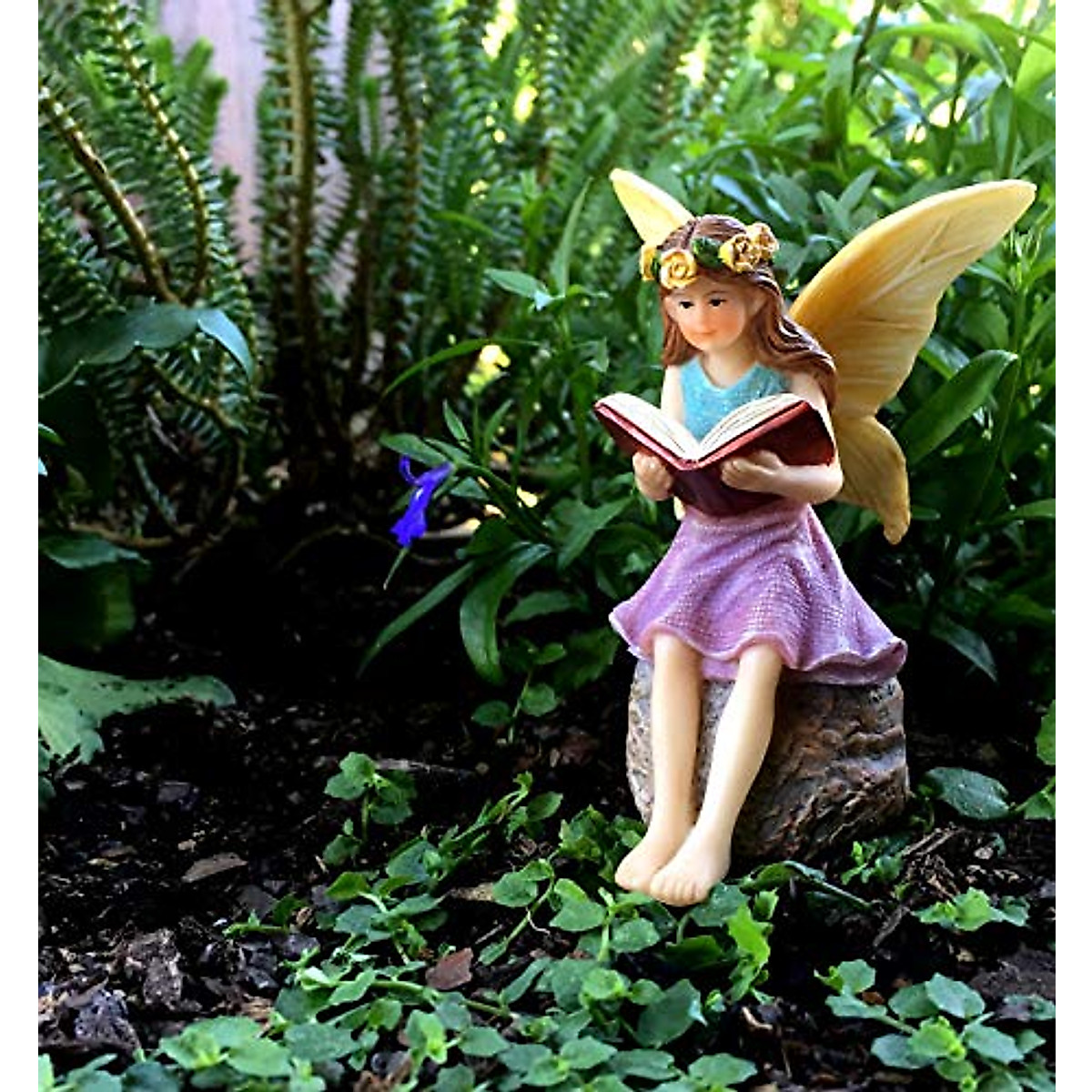 PRETMANNS Fairies for Garden - Fairy Garden Accessories with Garden Fairy Figurines, Fairy Garden Kit with Girl & Boy Fairies for a Fairy Garden - 3 Piece Fairy Set