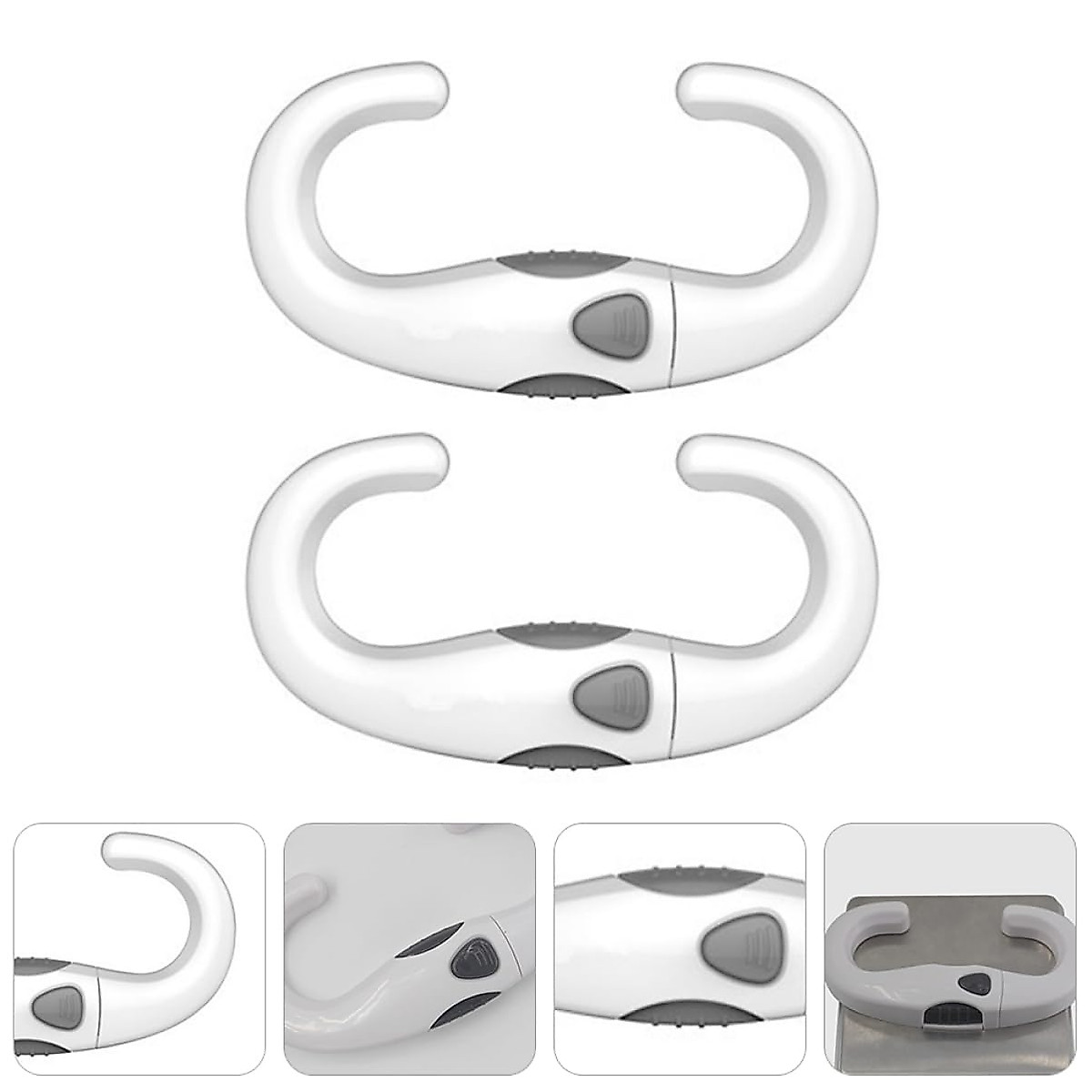 Toyvian Protective Baby c Shaped Cabinet Locks Multi-use Round Handle Fit Abs Material