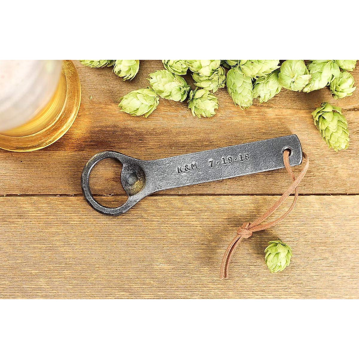 Personalized Hand Forged Bottle Opener