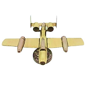 Handmade Trench Art American Jet Fighter A -10 Diecast Model. Table Figurine. Steampunk Style. Military Aircraft Model. Gift. Souvenir.