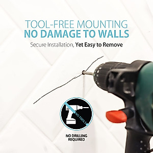 Better Living Products Aviva Shower Dispenser 3, Shampoo and Soap Dispenser, 3 x 11 fl. oz. Chrome, 11.2 x 3.5" x 7"