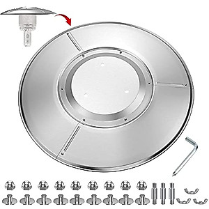Top Hill Patio Heater Reflector shield, Outdoor Heater Replacement Dome Part, Aluminum Heat Reflector Shield Top for Outdoor Heaters (33" Diameter Round)