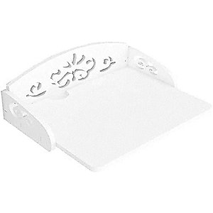 AVEEWA Wireless Router Storage Shelf Wireless Router Storage Box Desktop Set- Top Box Rack WiFi Box/White/25 * 20 * 8Cm