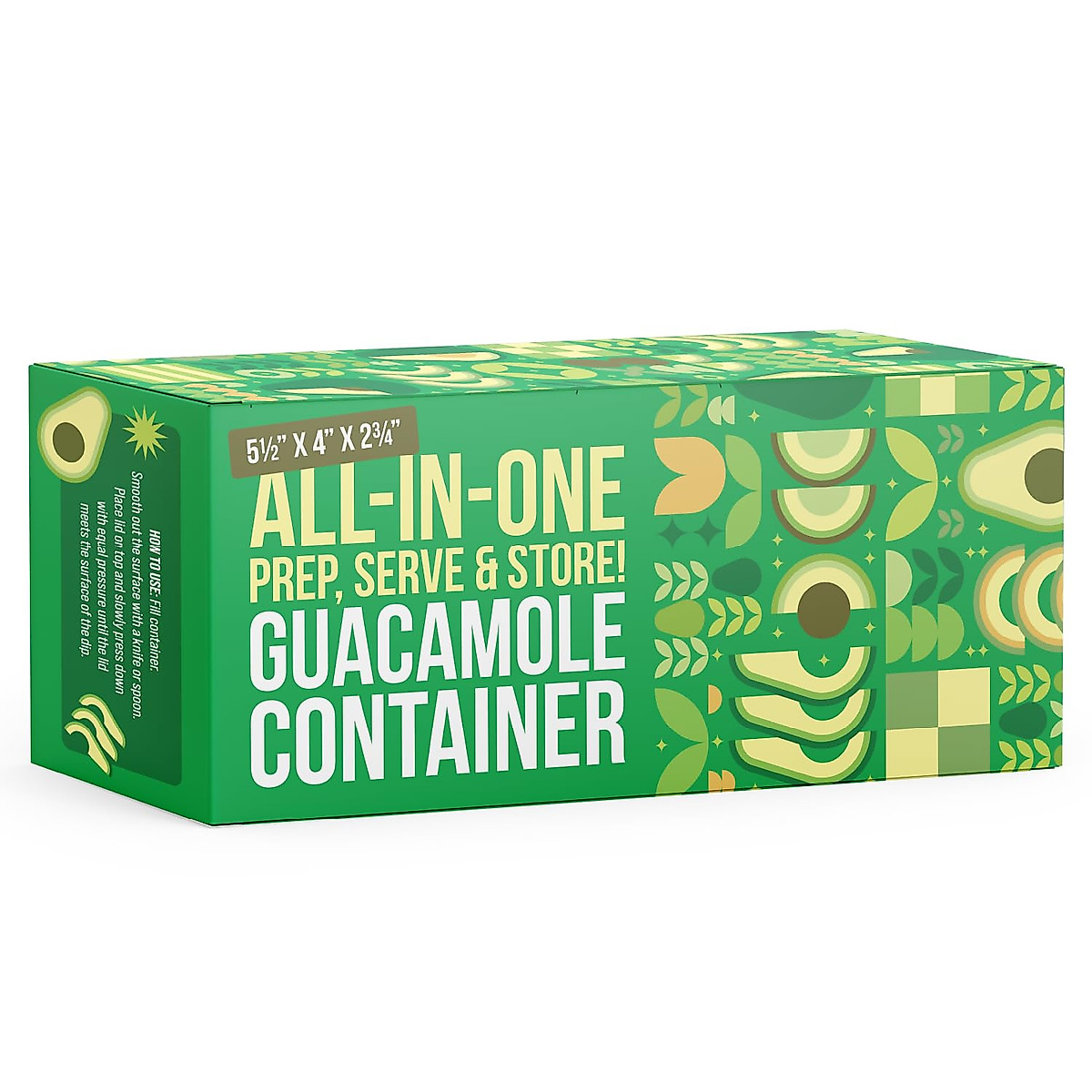 IMPRESA [3 Pack Guacamole Keeper with Airtight Lid - Guacamole Saver Container with Lid - Fresh Food Saver - Food Containers with Lids - Kitchen Storage Dip Container - Food Container - 1.5 Cups