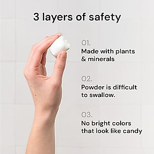 Grab Green Bleach Alternative Pods, 60 Count, Chlorine Free, Fragrance Free, Plant and Mineral Based, Laundry Booster to Brighten Whites, Removes Stains, Neutralizes Odors