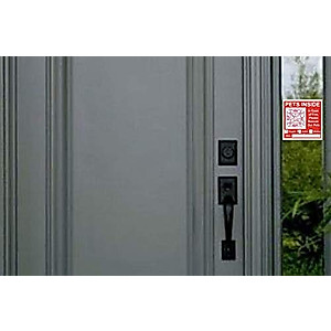 6 Pets Inside Red Safety Alert Warning Window Door Stickers; in Fire or Emergency They Notify Rescue Personnel to Save Pet; 3 X 3 Inches