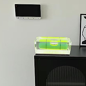 WOYISEPG 5Pcs Magnetic Small Bubble Level Set 29mm/40mm/52mm Multi-sizes Square Spirit Levels Measuring Tools