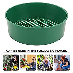 DOITOOL 5pcs Plastic Mesh Sieve Mesh Filter Sifter Plastic Garden Sieve Dirt Sieve Soil Sifting Pan Compost Sifter Screen Mesh Garden Sieve Sand Sifter Sieves Beach Shaker Automatic Child