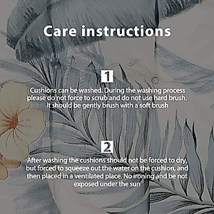 67 Inch Patio Lounge Chair Cushion,Rocking Chair Sofa Cushion,Indoor/Outdoor Floral Printed Lounger Cushions with Ties and Top Cover Non-Slip High Back Chair Cushions (Style 3)