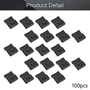 MroMax Photo Frames Hanger Hooks, 0.5mm Thick S-Shaped Metal Wall Mount Album Picture Hanging Clips, 100 Pcs