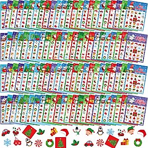 Liliful 148 Pieces 2 Sets Christmas Bingo Games for Large Groups Kids Adults, 96 Players Cards Pack Party Games for Family School Classroom Activities Party Favors Kids Xmas Gifts Bulk