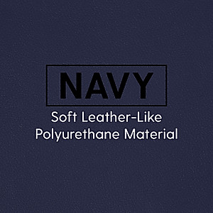 Factory Direct Partners Tufted Square Accent Ottoman; Beautifully Upholstered Furniture for Modern Home, Office, Library or Waiting Area; Seating, Footstool, Side Table Use - Navy, 13381-NV