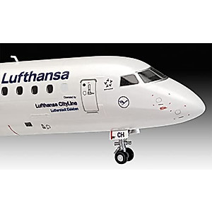 Revell 03883 1:144 Embraer 190 Lufthansa New Livery Plastic Model Kit, Multicolour (Revell 03883 3883)