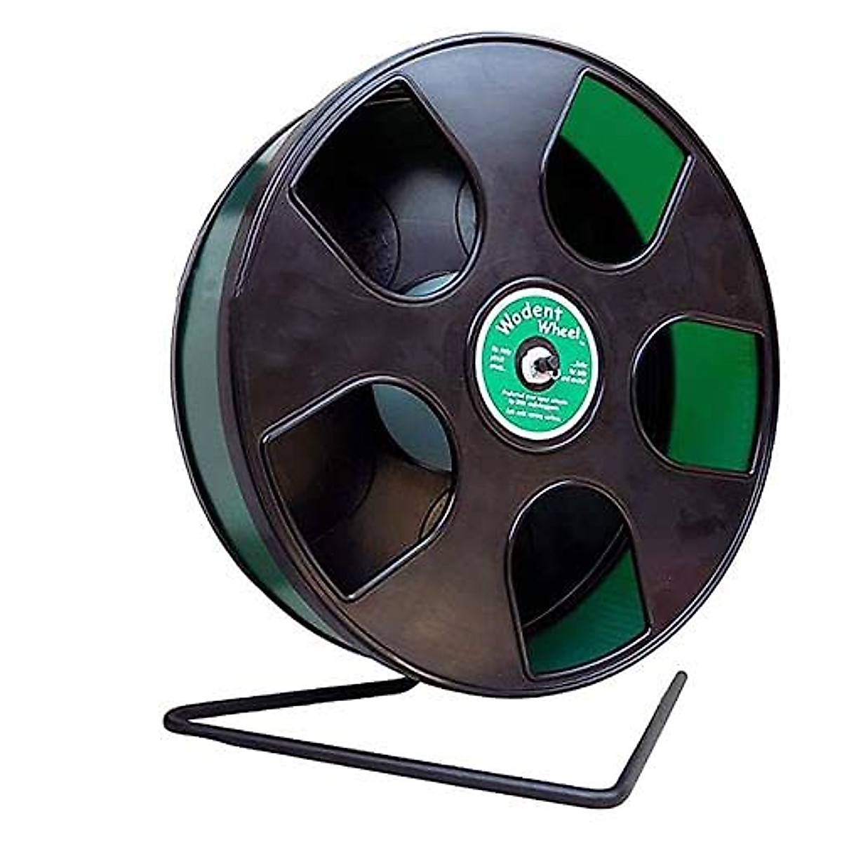 Wodent Wheel 11 Inch & Tail Shield - Running Wheel for Small Pets Bundled with Critter Pops Treats