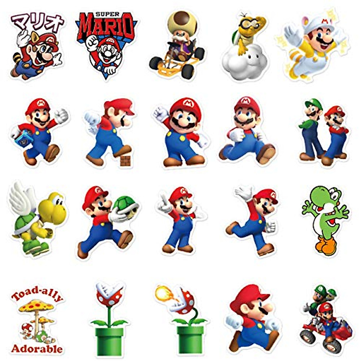 FANGJIA Game Stickers 100pcs Popular Anime Cartoon for Teens Kids Adults Vinyl Waterproof Laptop Water Bottle Skateboard