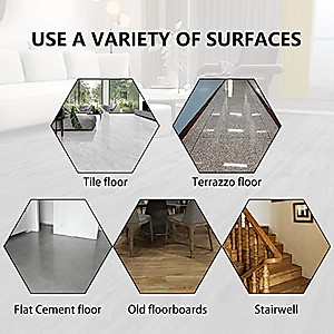 Mysflosy Peel and Stick Floor Tiles, Self-Adhesive Luxury Vinyl Flooring Plank,6x36inch 36pack 54 Sq.Ft, Waterproof DIY Deep Wood Grain Planks Easy to Install for Kitchen, Living Room, Light Brown