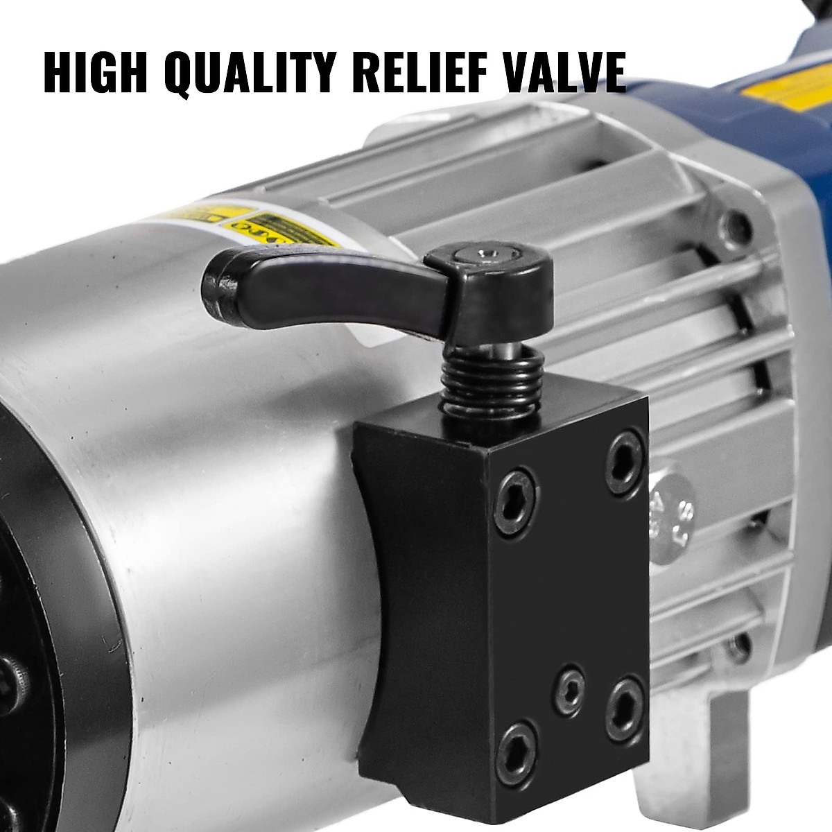 VEVOR Electric Hydraulic Rebar Bender, 1.2KW 0.9inch 22mm Hand Held Rebar Bender 110V Portable Electric Rebar Bender, within 5s