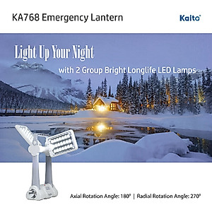Kaito KA768 Multi-Functional Twin-Panel Rechargeable & Portable Solar LED Lantern