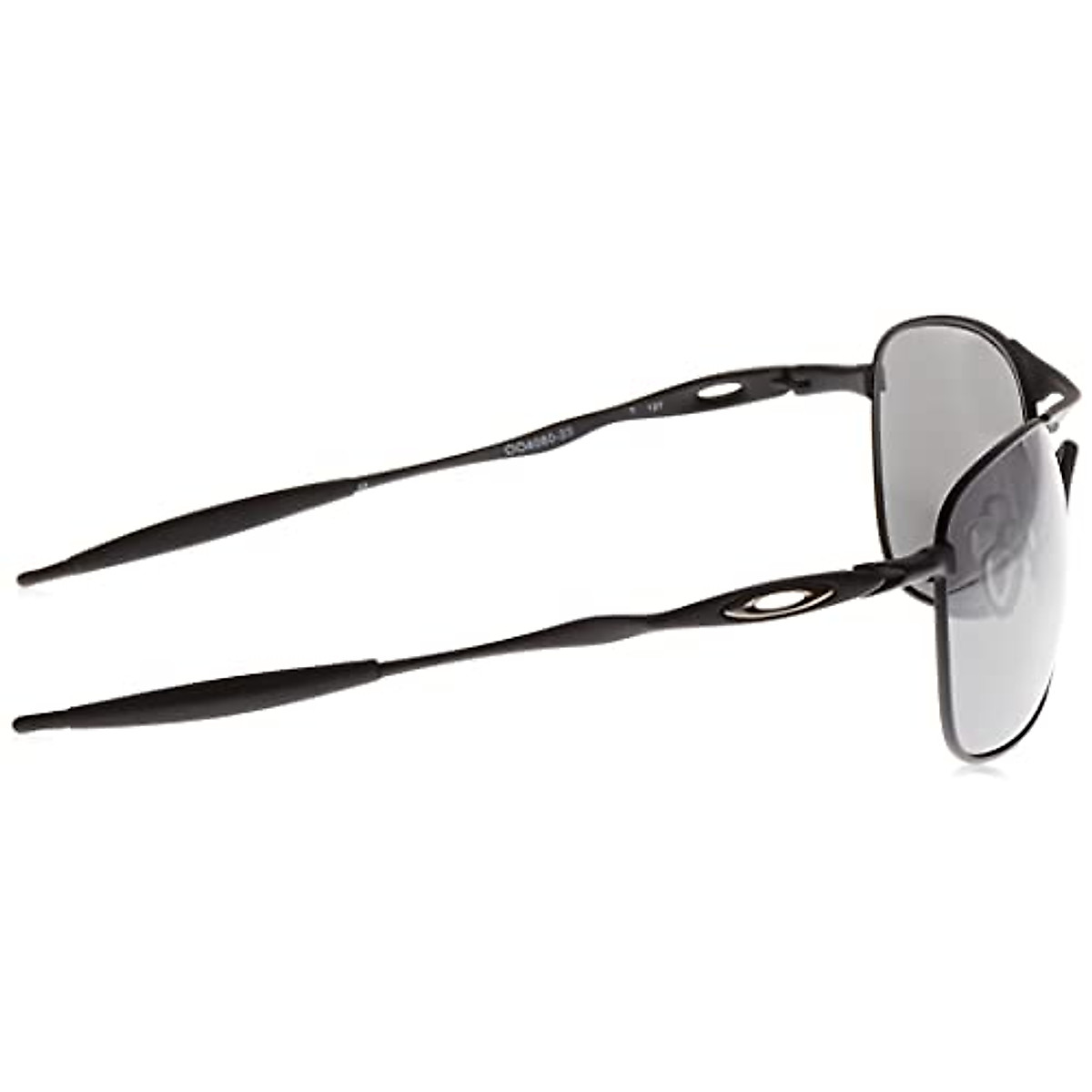 Oakley Men's OO4060 Crosshair Metal Aviator Sunglasses, Matte Black/Prizm Black, 61 mm