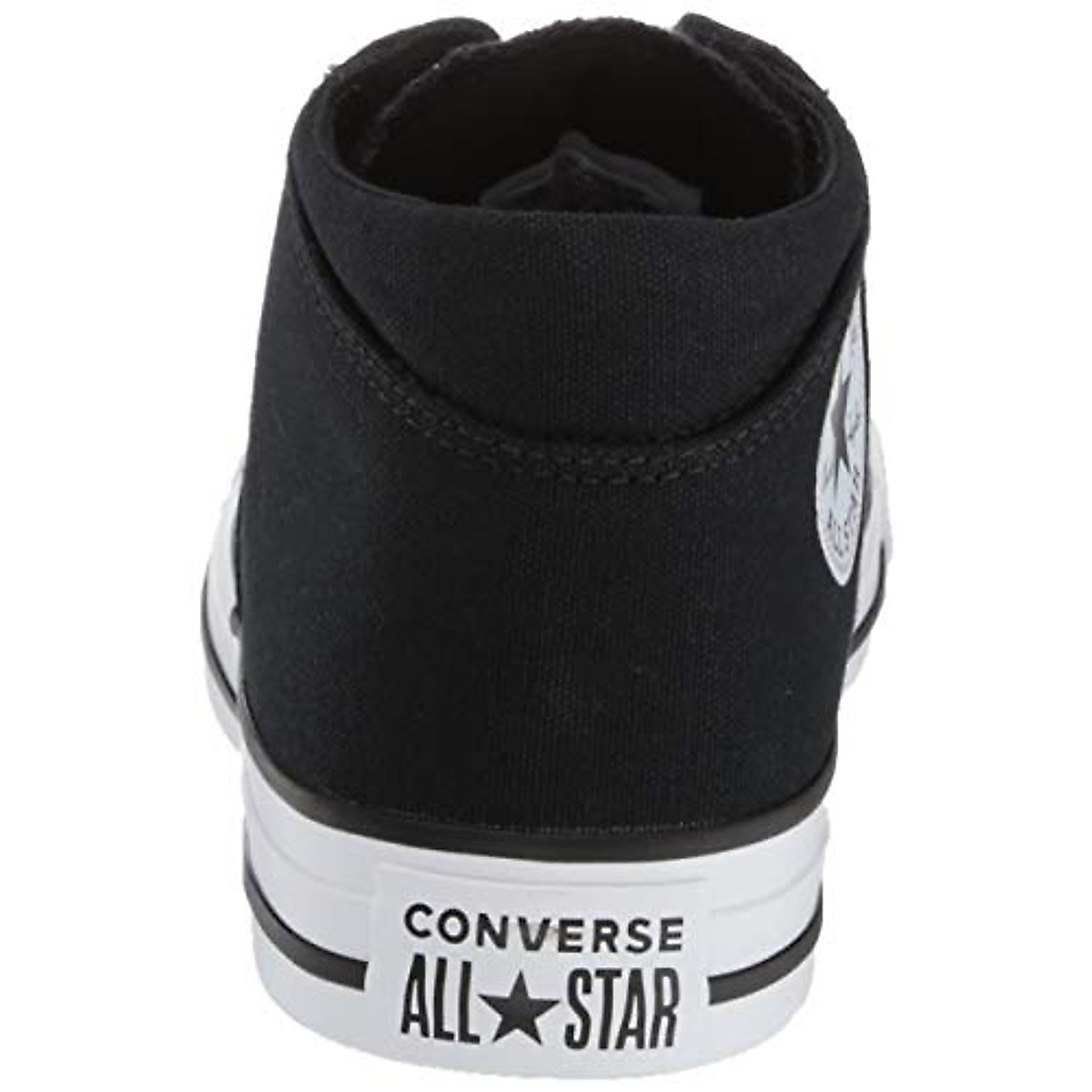 Converse Women's Chuck Taylor All Star Madison Mid Top Sneaker, Black/Black/White, 8.5 M US